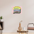 Retro Diner Sign with Left Arrow Personalized | Zazzle
