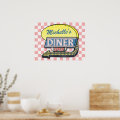 Retro Diner Sign with Left Arrow Personalized | Zazzle