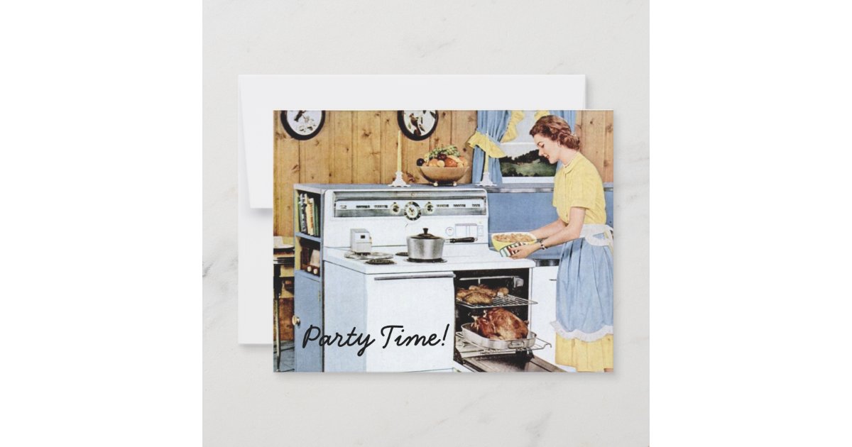 Retro Dinner Party Invitation | Zazzle