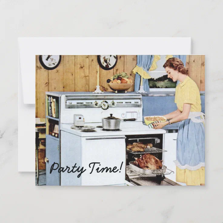 Retro Dinner Party Invitation | Zazzle