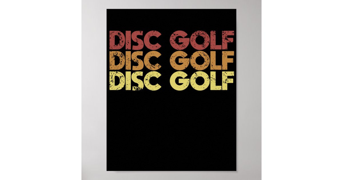 Retro Disc Golf Poster | Zazzle