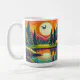 Retro Disc Golf Sunset and Trees Coffee Mug | Zazzle