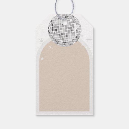 Retro Disco Ball Bridal Shower Gift Tags | Zazzle