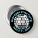 Retro Disco Ball PERSONALIZED Button | Zazzle