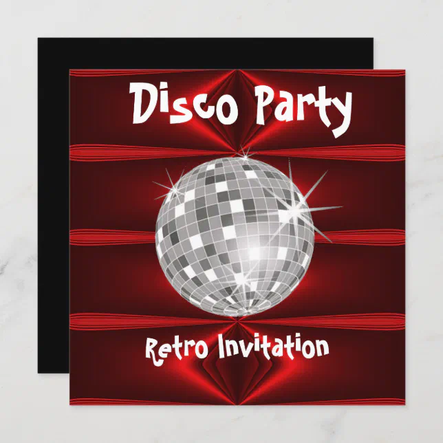 Retro Disco Party invitation | Zazzle