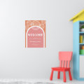 Retro Disco Pink and Orange Groovy Bridal Shower Poster | Zazzle