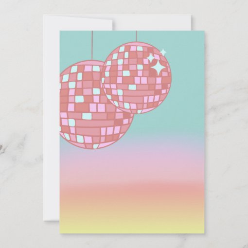 Retro Disco Roller Skating Party Invitation | Zazzle