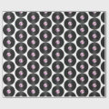 Retro Disco Vinyl Record Wrapping Paper | Zazzle