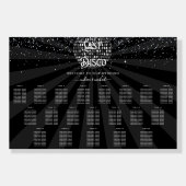 Retro Disco Wedding Welcome 20 Table Seating Chart Foam Board | Zazzle