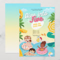 Retro dive into five 5th birthday invitation | Zazzle