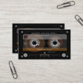 Retro DJ Music Cassette MixTape Business Card | Zazzle