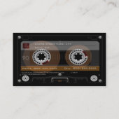 Retro DJ Music Cassette MixTape Business Card | Zazzle
