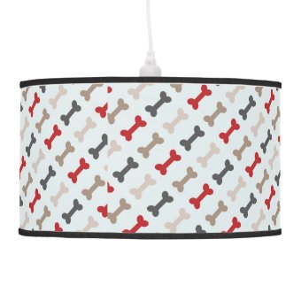 Retro Dog Bone Pattern Ceiling Lamp | Zazzle