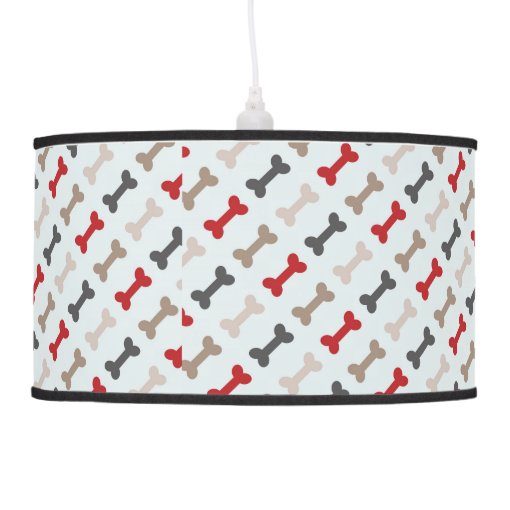 Retro Dog Bone Pattern Ceiling Lamp | Zazzle