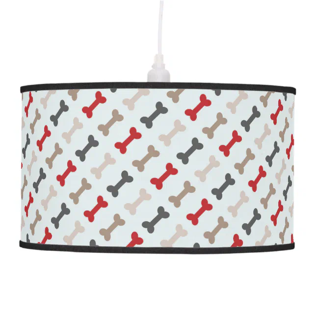 Retro Dog Bone Pattern Ceiling Lamp | Zazzle