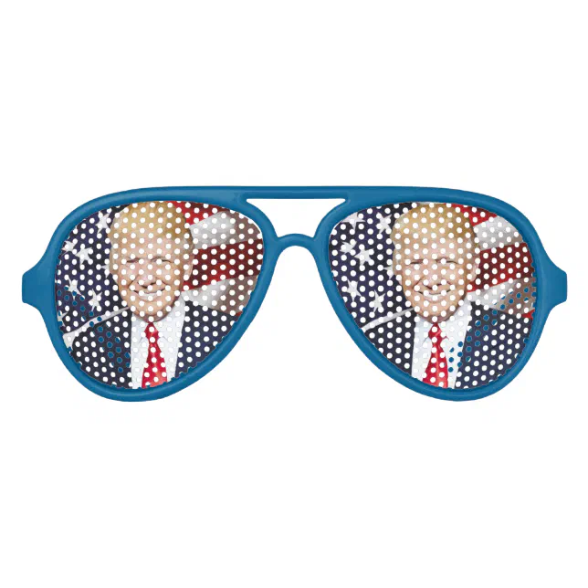 RETRO DONALD TRUMP PARTY SUNGLASSES FUN-Glasses! | Zazzle