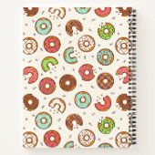 Retro Donut Pattern Cute Colorful Style Notebook | Zazzle