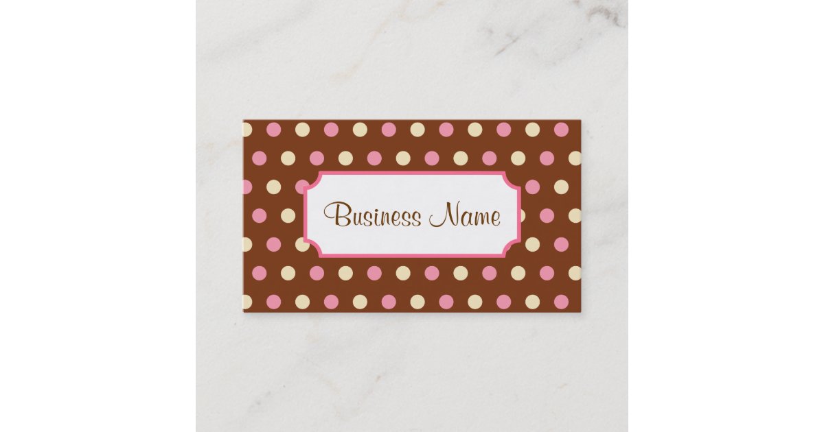 Retro Dot Business Card | Zazzle