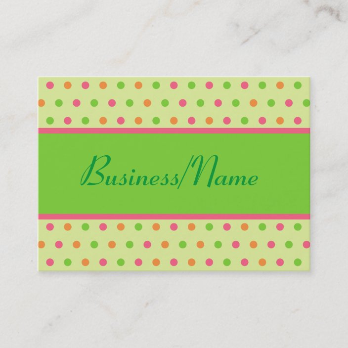 Retro Dot Business Card | Zazzle.com