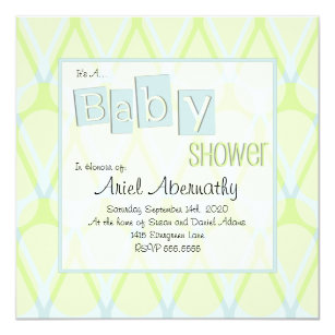 Drop In Baby Shower Invitations | Zazzle