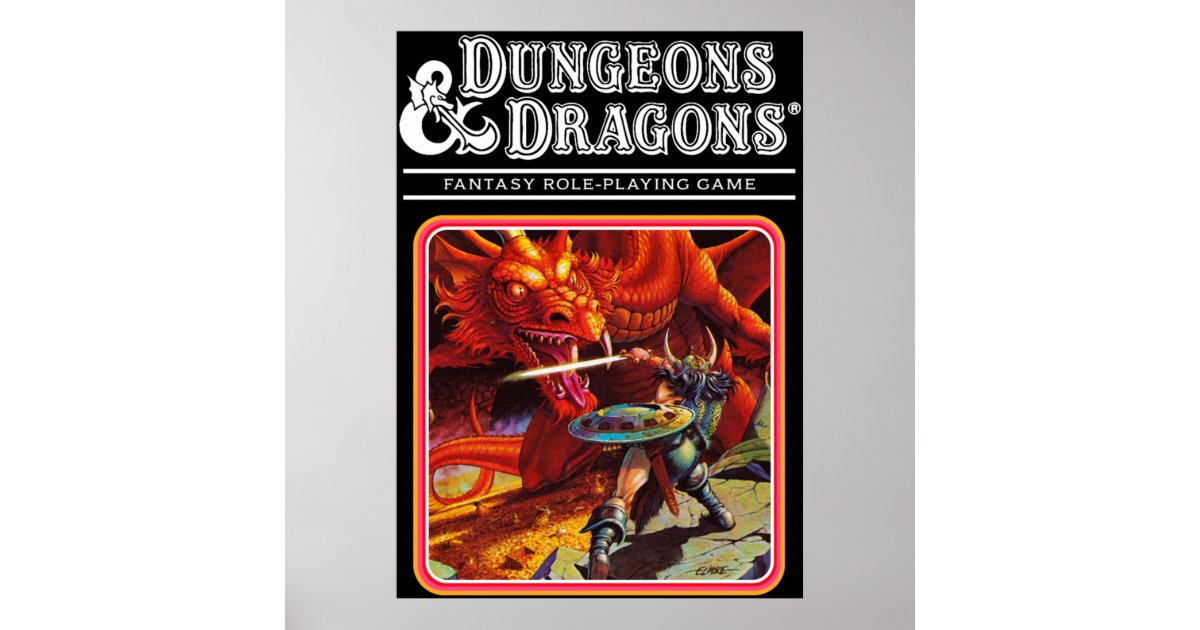 Retro Dungeons Dragons Poster | Zazzle