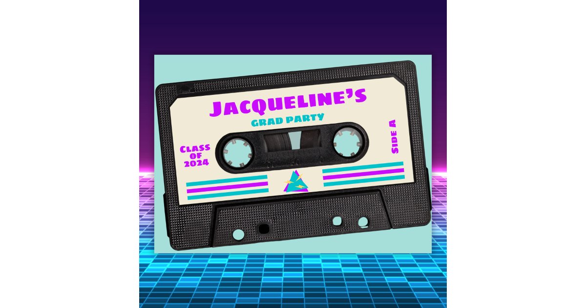 Retro Eighties Mix Tape 2025 Graduation Party Invitation | Zazzle