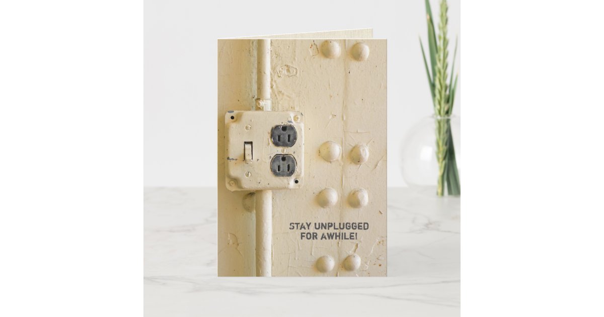 Retro electrical outlet and light switch card | Zazzle