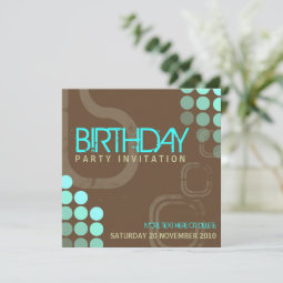 Retro Electro Party Birthday Invitation | Zazzle