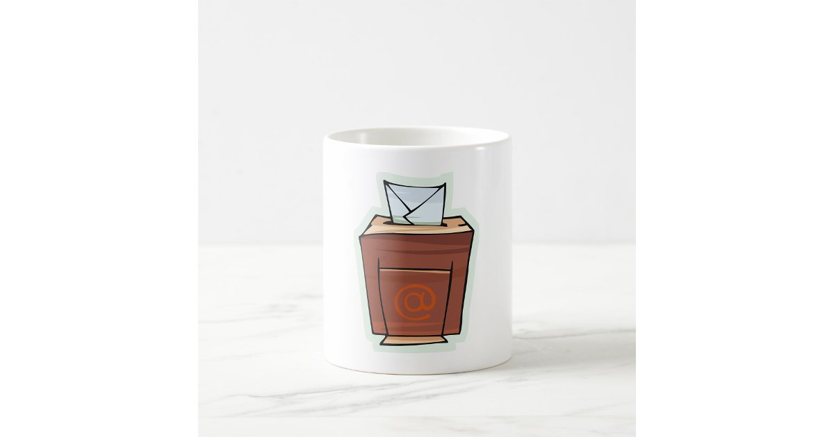 Retro Email Inbox Icon Cartoon Style Coffee Mug | Zazzle