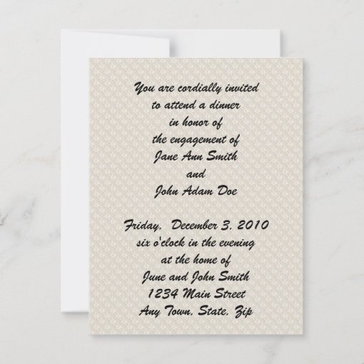 Retro Engagement Dinner Invitation | Zazzle