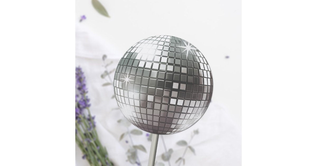 Retro Envelope Seal Disco Ball Stickers | Zazzle