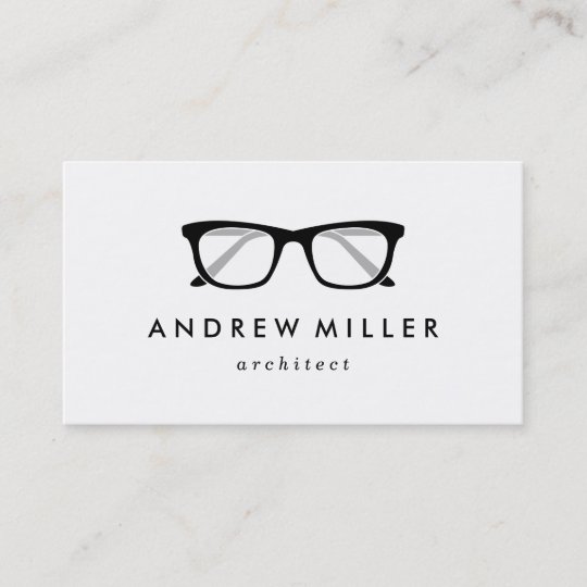 Retro Eyeglasses Stylish Business Card | Zazzle.com