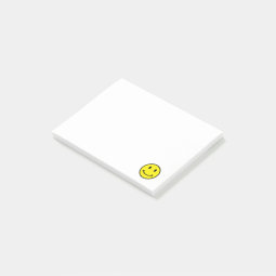 Retro Face Yellow Smile Post-it® Notes | Zazzle