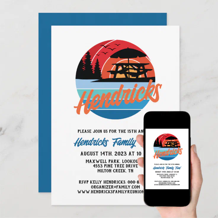 Retro Family Reunion Invitation | Zazzle