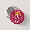 Retro Family Vacation Matching Camping Button | Zazzle