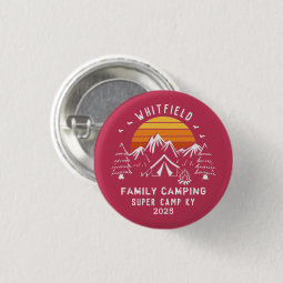 Retro Family Vacation Matching Camping Button | Zazzle