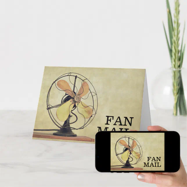 Retro Fan Mail Greeting Card | Zazzle