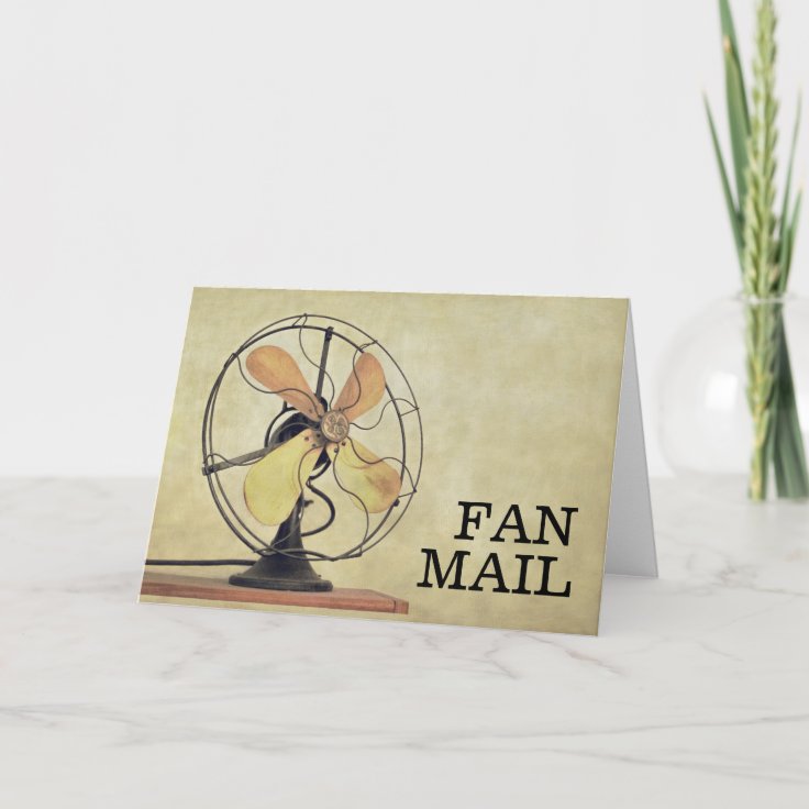 Retro Fan Mail Greeting Card | Zazzle