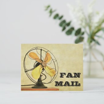 Retro Fan Mail Post Card | Zazzle