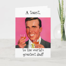 Retro Fathers Day Card | Zazzle