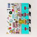 Retro Fifties Diner with Couple Holding Hands Jigsaw Puzzle | Zazzle