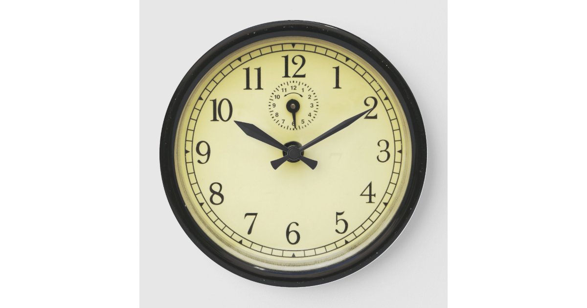 Retro Fifties Wall Clock | Zazzle