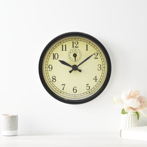 Retro Fifties Wall Clock | Zazzle