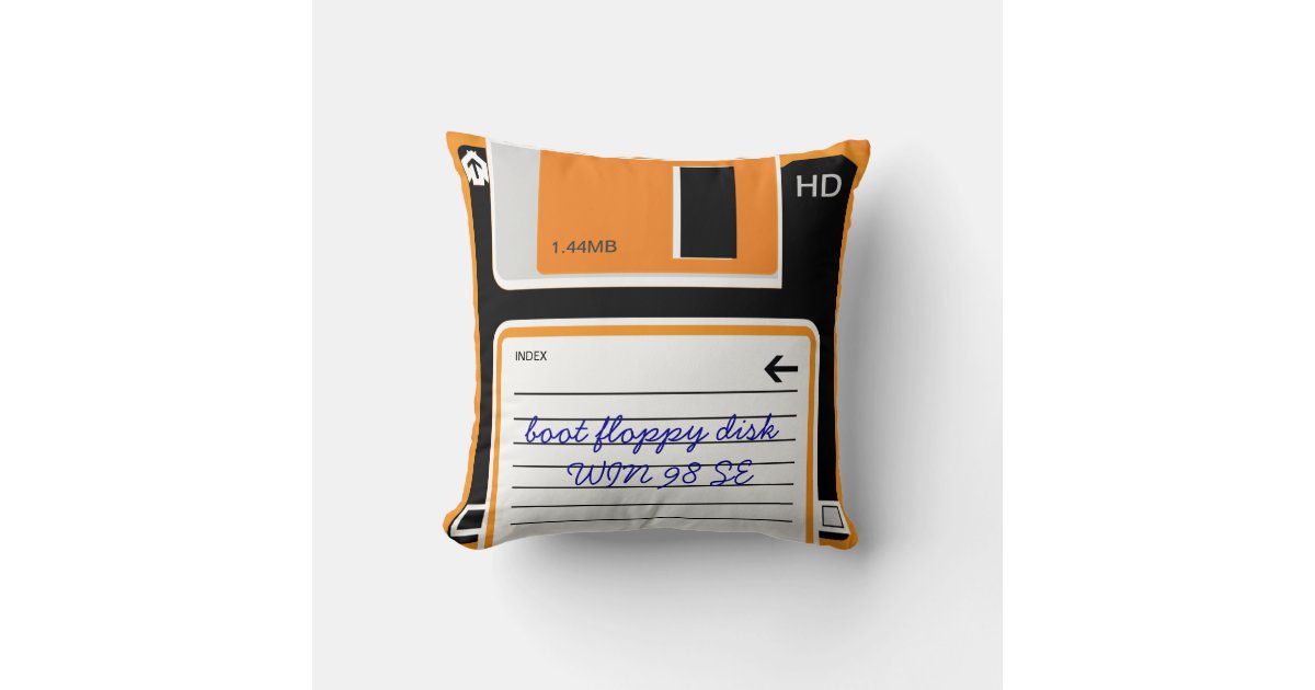 Retro Floppy Disc Drive Pillow | Zazzle