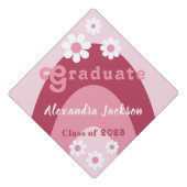 Retro Floral Class of 2023 Graduation Cap Topper | Zazzle