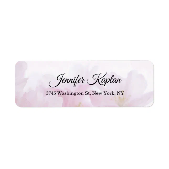 Retro Floral Creative Minimalist Professional Label | Zazzle