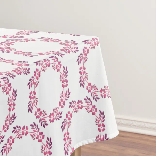 Retro floral design. tablecloth | Zazzle