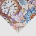 Retro Floral Steampunk Tissue Paper | Zazzle