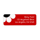 Flower power - black and white address labels | Zazzle.com