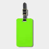 Retro Fluoro Lime-Green Collection Luggage Tag | Zazzle